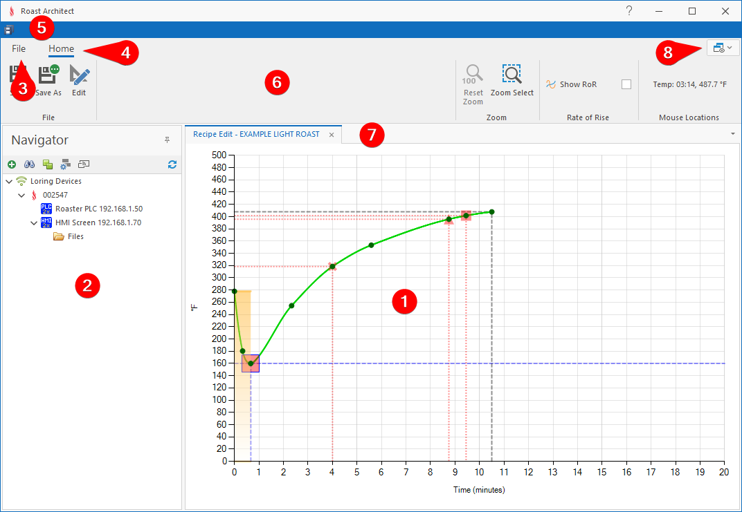 Roast Architect User Interface